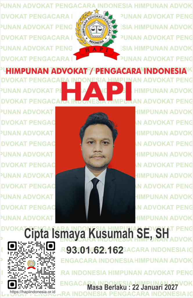 KTPA – Cipta Ismaya Kusumah SE, SH + HAPI INDONESIA