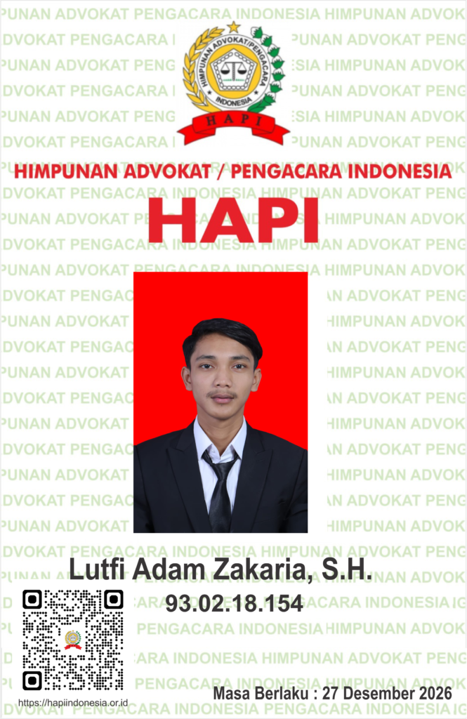 KTPA – Lutfi Adam Zakaria, S.H. + HAPI INDONESIA