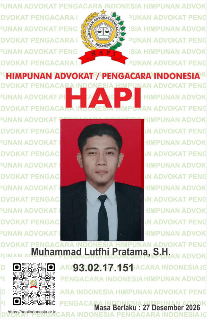 KTPA – Muhammad Lutfhi Pratama, s.H + HAPI INDONESIA