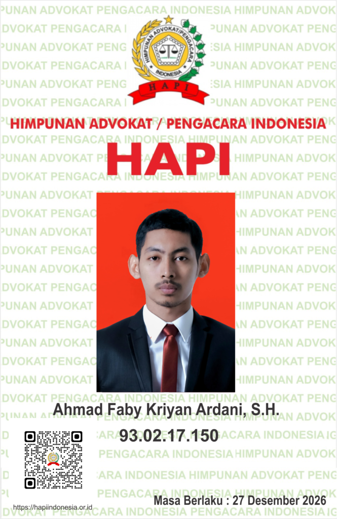 KTPA – Ahmad Fabi Kriyan Ardani, SH + HAPI INDONESIA